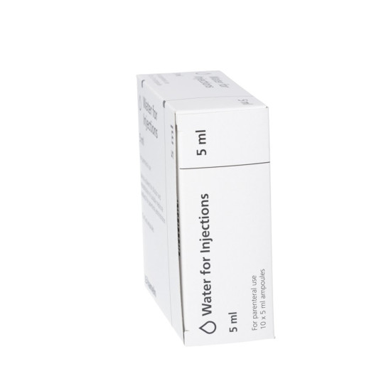 Water for Injections BP - 10 x 5ml Ampoules